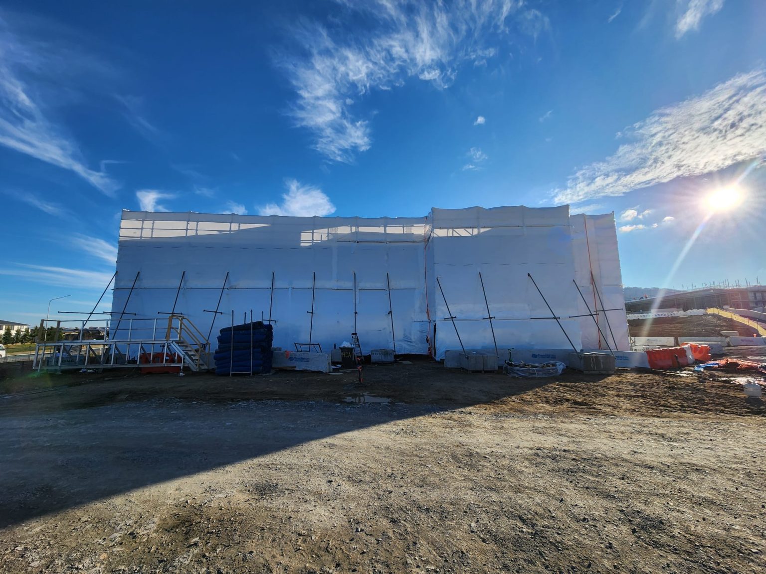 Blasting, Painting, & Coating Containment Sheeting | TUFWRAP